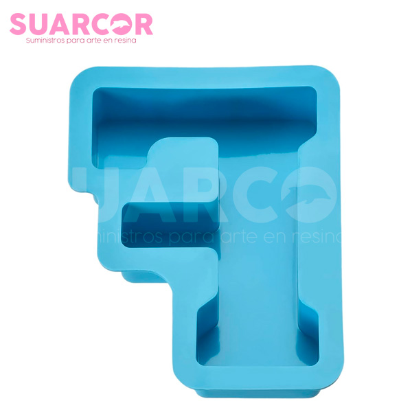 Molde De Silicon De letra F Mayúscula - Suarcor